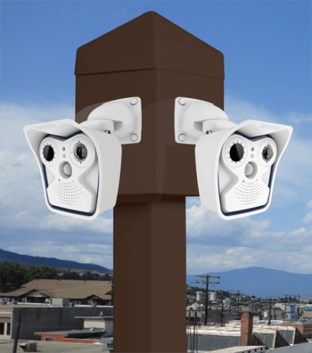 Security Pole Mounting Platform - Strong Poles