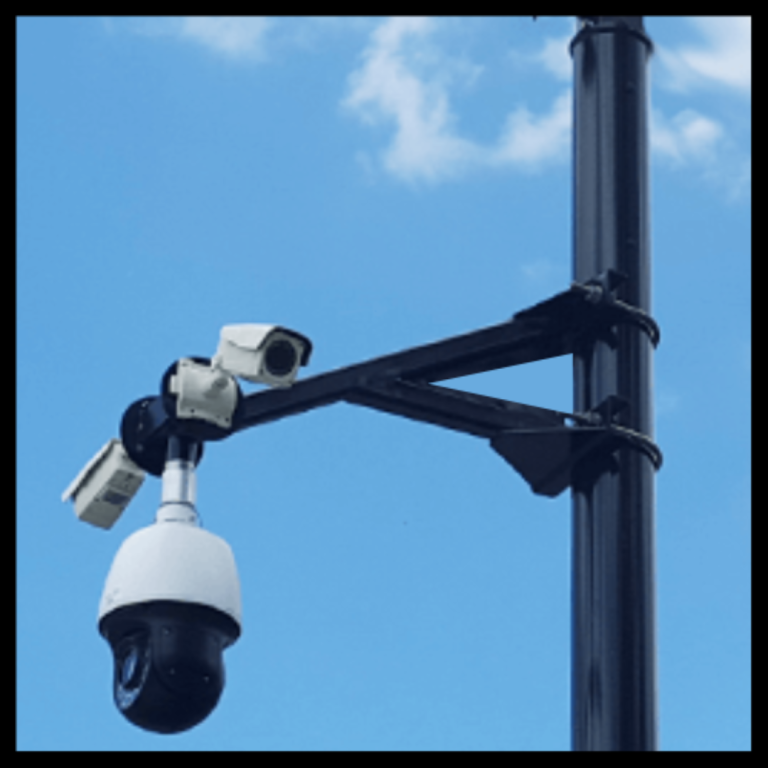Heavy Duty Parapet Wall Camera Mount - Strong Poles