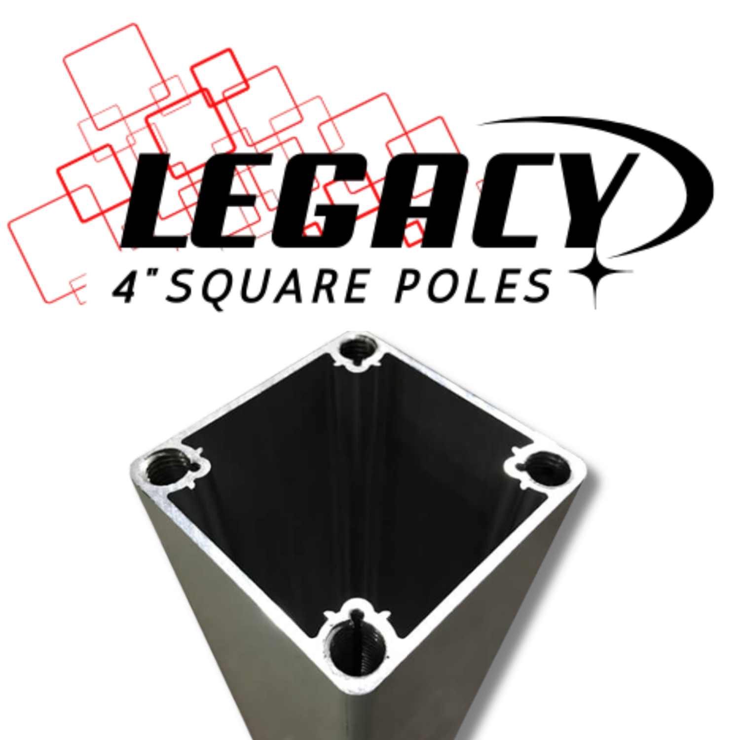 4 inch Square Camera Poles