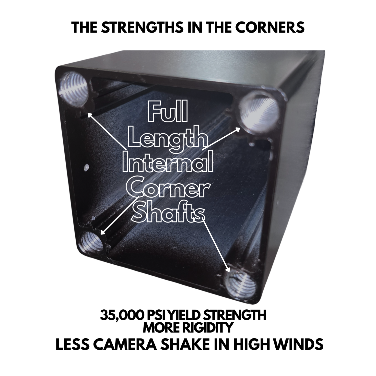 4 inch Square Camera Poles