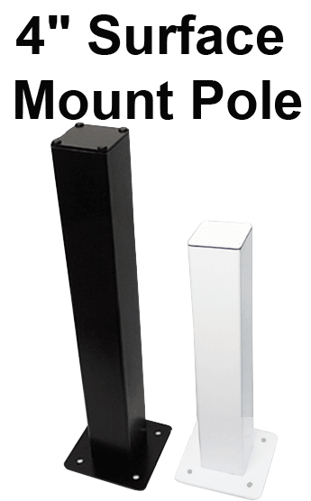 security camera poles with the ability to add lighting,