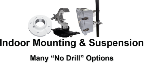 security camera poles with the ability to add lighting,