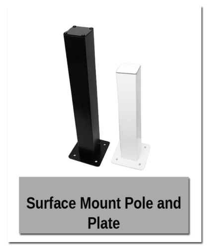 Security Camera Building Mount Showroom - Strong Poles