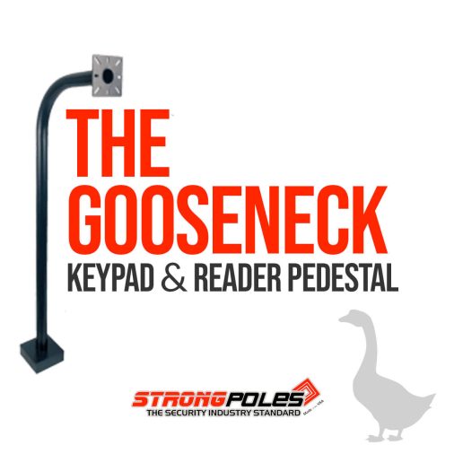 Gooseneck Keypad Pedestals - Strong Poles