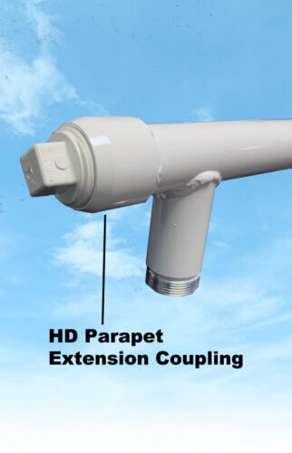 Heavy Duty Parapet Wall Camera Mount - Strong Poles