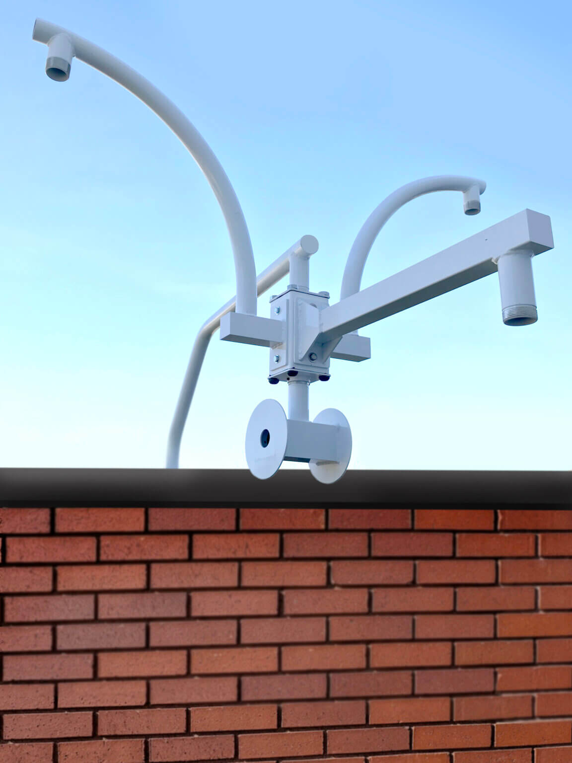 Heavy Duty Parapet Wall Camera Mount - Strong Poles