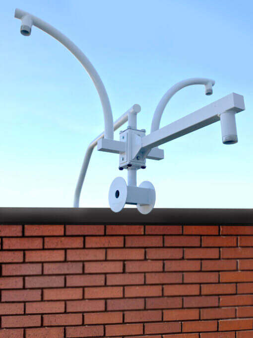 Heavy Duty Parapet Wall Camera Mount - Strong Poles