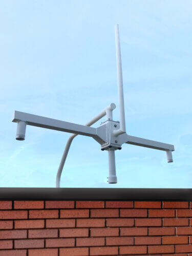 Heavy Duty Parapet Wall Camera Mount - Strong Poles