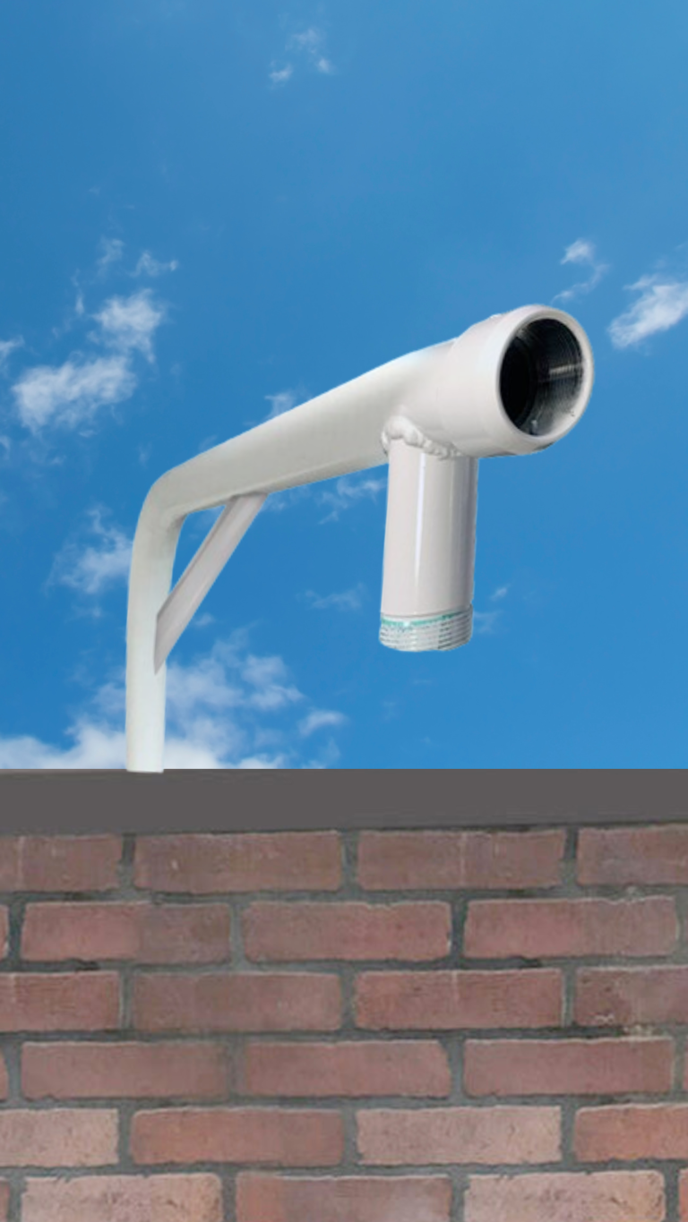 Heavy Duty Parapet Wall Camera Mount - Strong Poles