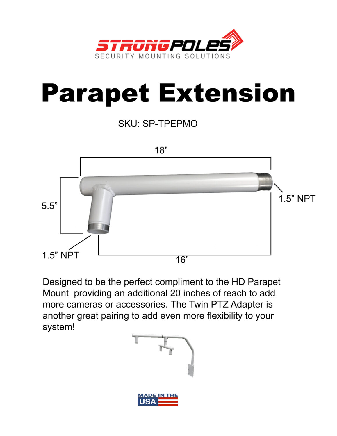 Parapet Extension - Strong Poles