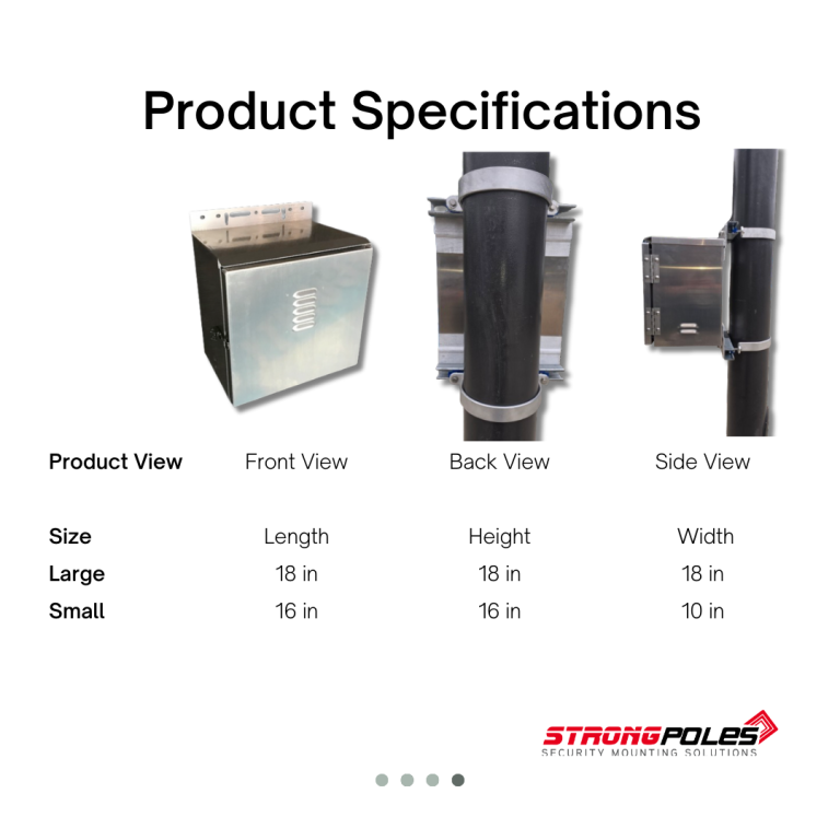 Aluminum Equipment Cabinet - Strong Poles